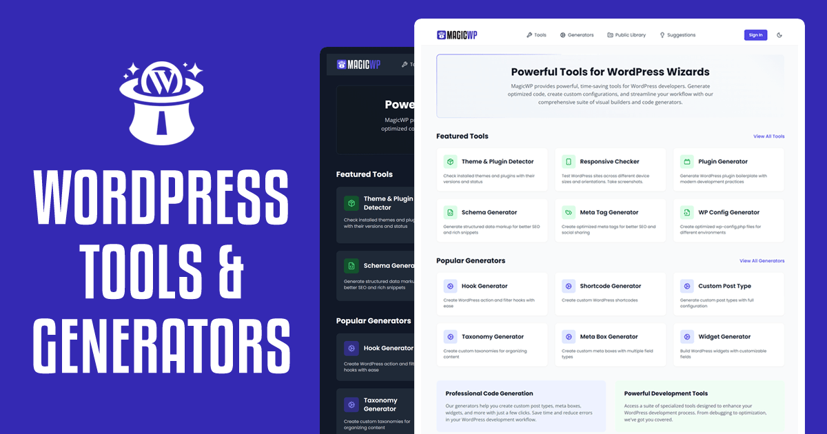MagicWP | Powerful Tools for WordPress Wizards